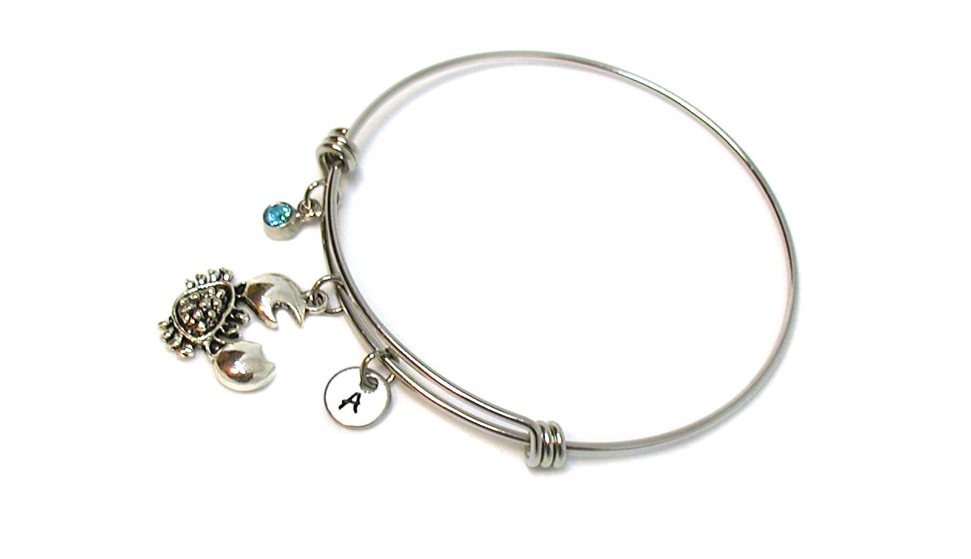 Crab Bracelet, Crab Bangle, Crab Jewelry, Expandable Bracelet ...
