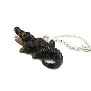 Alligator Necklace, Charm Necklace, Charm Jewelry, Alligator Pendant ...