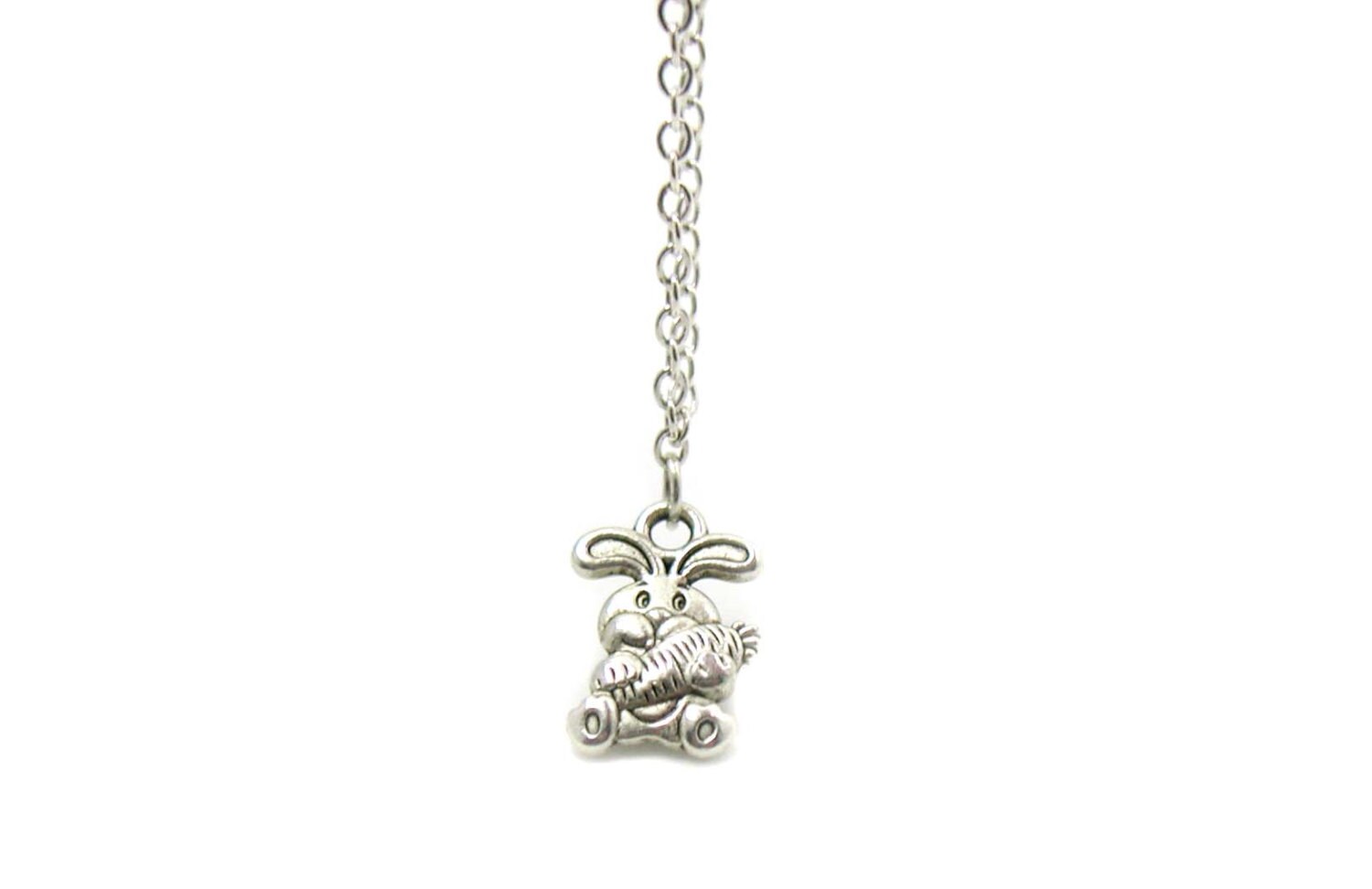 Bunny Necklace Rabbit Charm Bunny Charm Bunny Pendant - Etsy UK