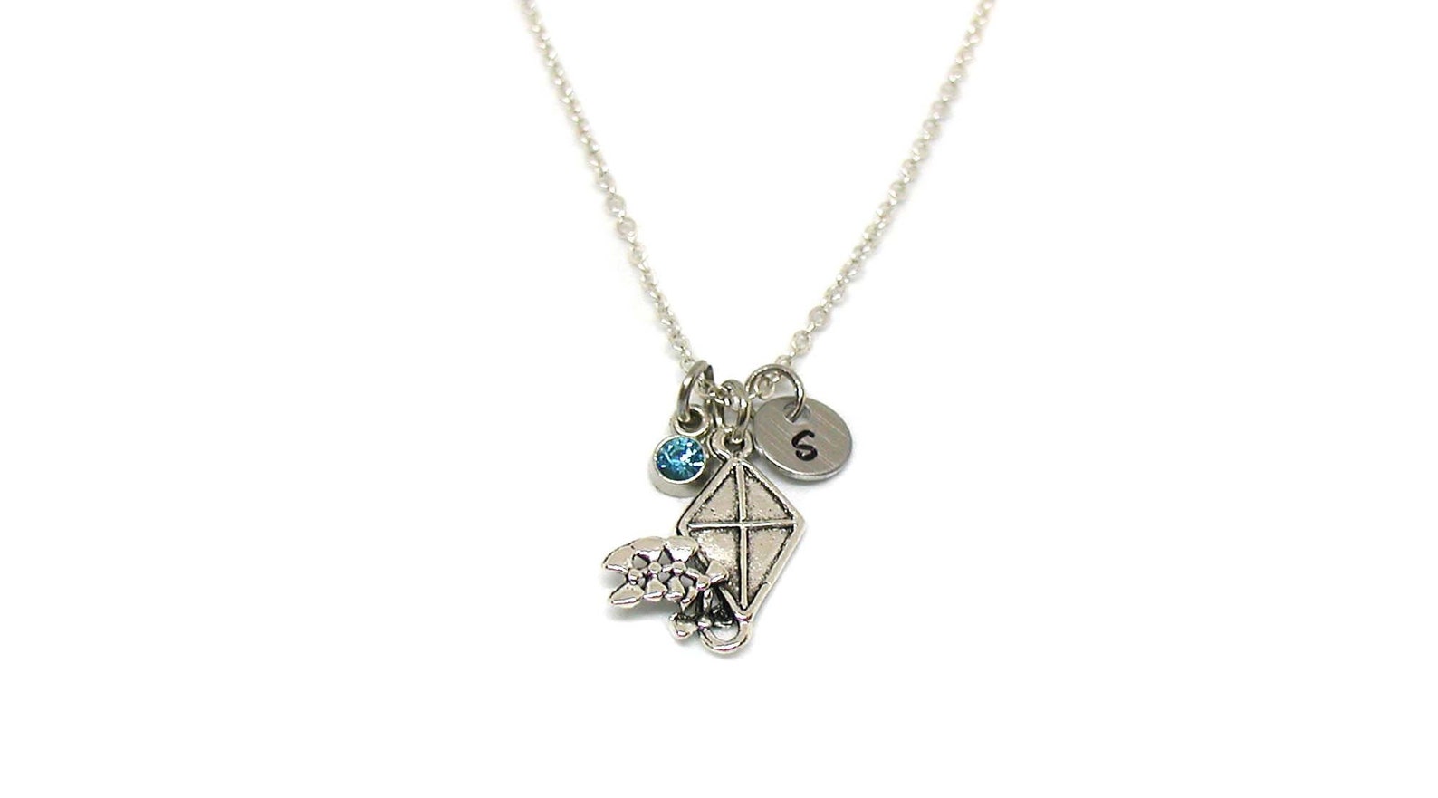 Kite Necklace, Kite Charm, Kite Jewelry, Kite Pendant, Kite Gift ...