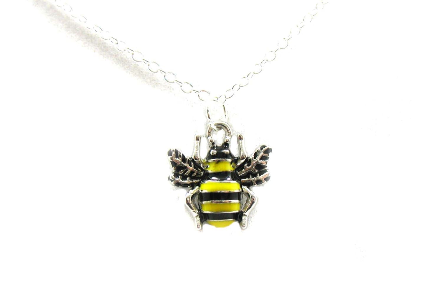 Bumble Bee Necklace Honeybee Necklace Charm Jewelry | Etsy