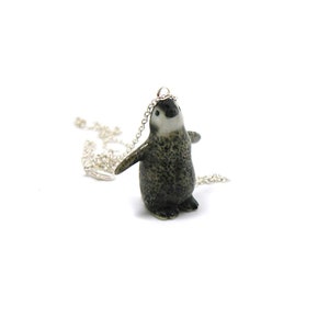 Penguin Necklace, Charm Necklace, Charm Jewelry, Penguin Pendant ...