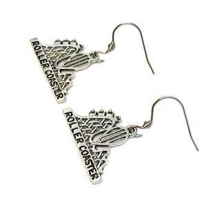 Roller Coaster Earrings, Roller Coaster Charm, Roller Coaster Jewelry ...