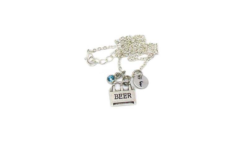 Beer Necklace Six Pack Necklace Beer Jewelry Beer Gift Six - Etsy