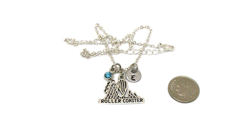 Roller Coaster Necklace, Roller Coaster Charm, Roller Coaster Jewelry ...