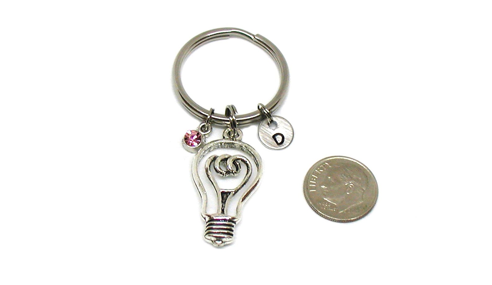 Light Bulb Keychain Light Bulb Key Ring Science Keychain - Etsy