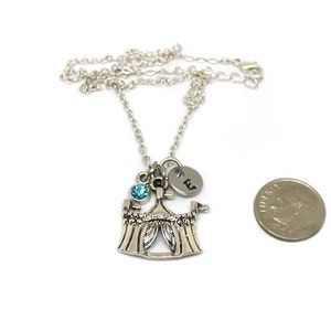 Circus Tent Necklace, Circus Tent Charm, Circus Jewelry, Circus Tent ...