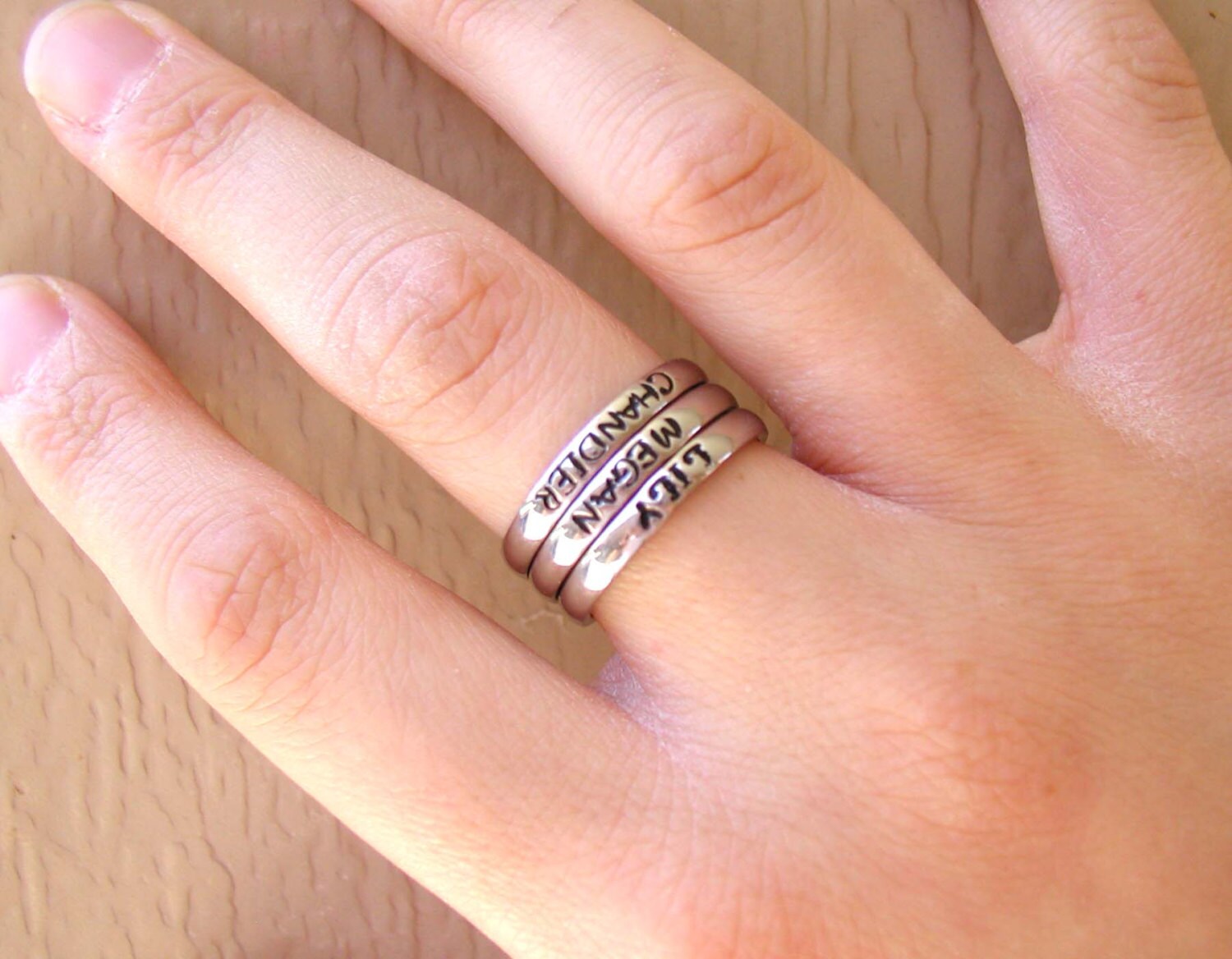 Personalized Stacking Ring Custom Ring Stainless Steel Ring | Etsy