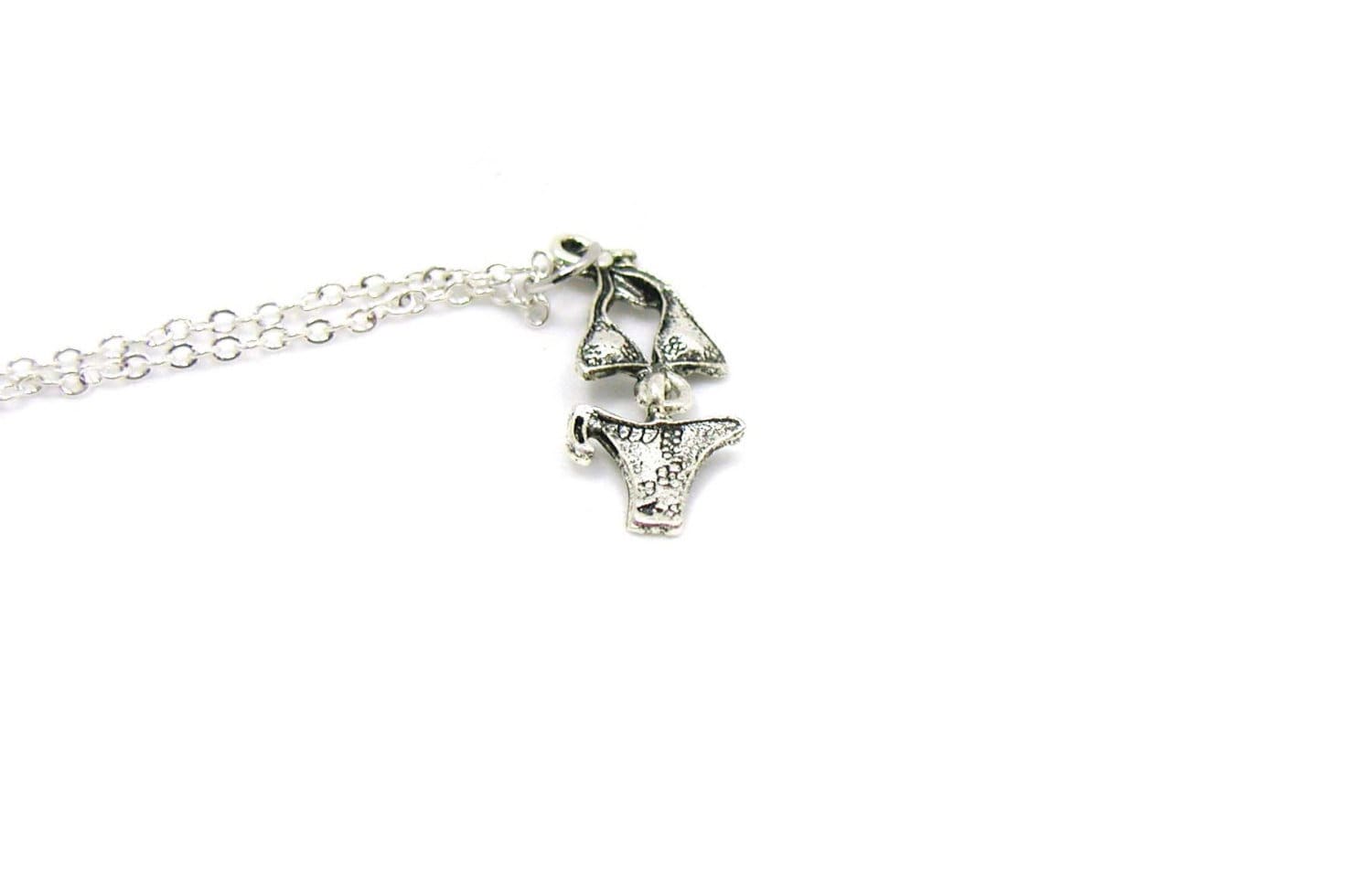 Bikini Necklace Bikini Charm Necklace Bikini Charm Jewelry - Etsy