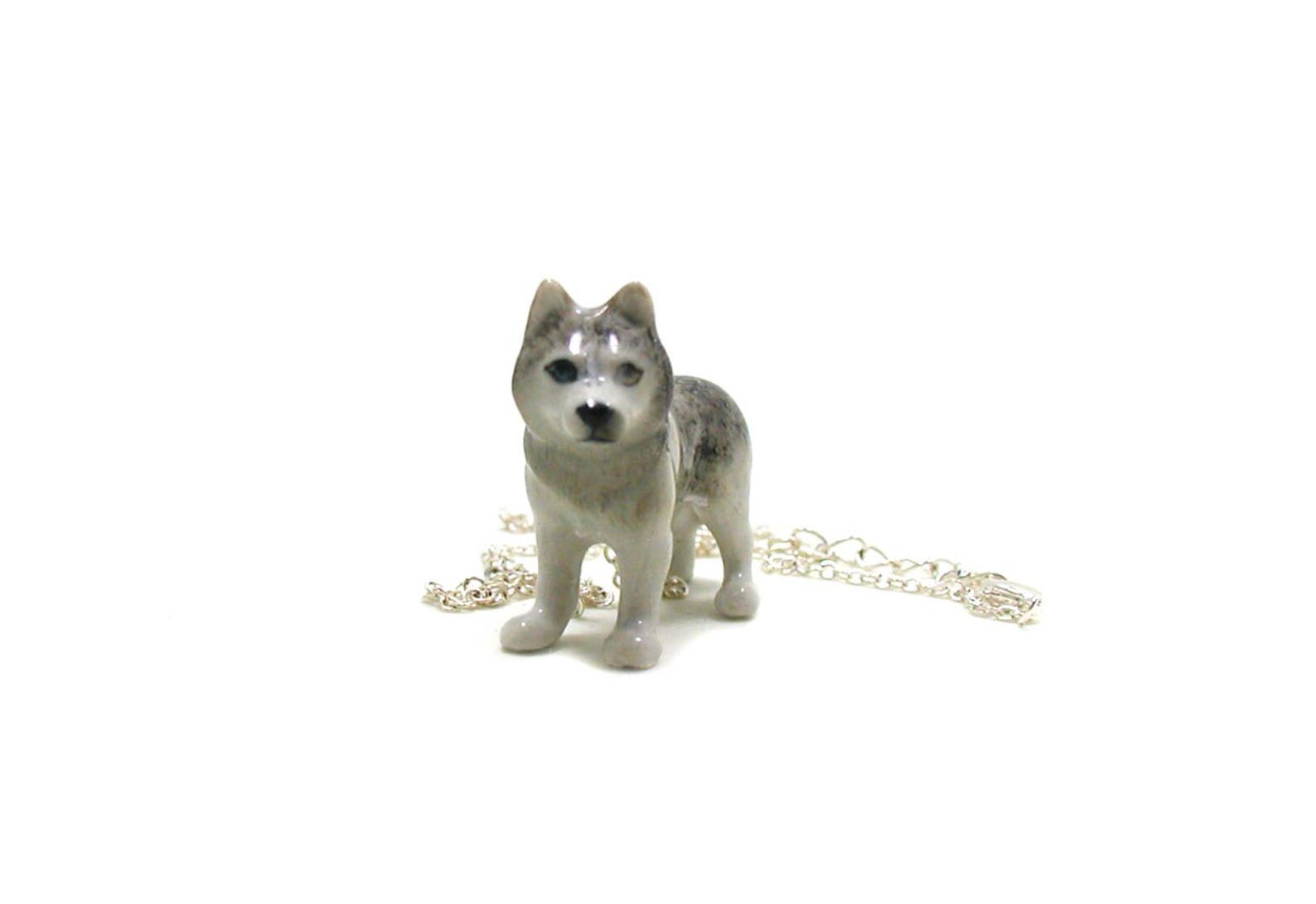 Siberian Husky Dog Necklace, Charm Necklace, Husky Charm Jewelry, Dog ...