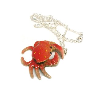 Crab Necklace, Crab Jewelry, Crab Shell, Crab Pendant, Dungeness Crab ...