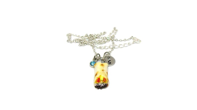Beef Burrito Necklace, Burrito Charm, Charm Jewelry, Food Necklace ...
