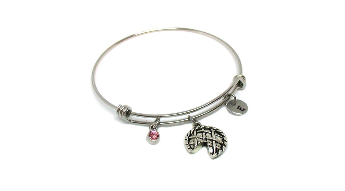Baked Pie Bracelet Baked Pie Bangle Foodie Jewelry - Etsy