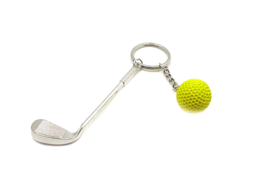 Golf Keychain, Golf Key Ring, Sports Keychain, Golf Gift, Golf Club ...