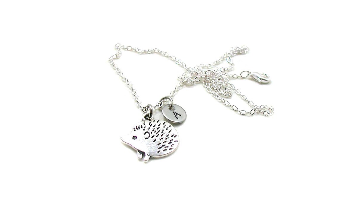 Hedgehog Necklace Hedgehog Pendant Hedgehog Charm Silver | Etsy