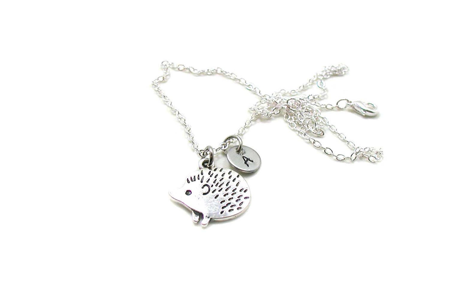 Hedgehog Necklace Hedgehog Pendant Hedgehog Charm Silver | Etsy