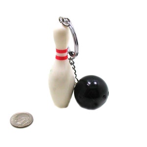 Green Bowling Ball Keychain, Bowling Key Ring, Sports Keychain, Bowling ...