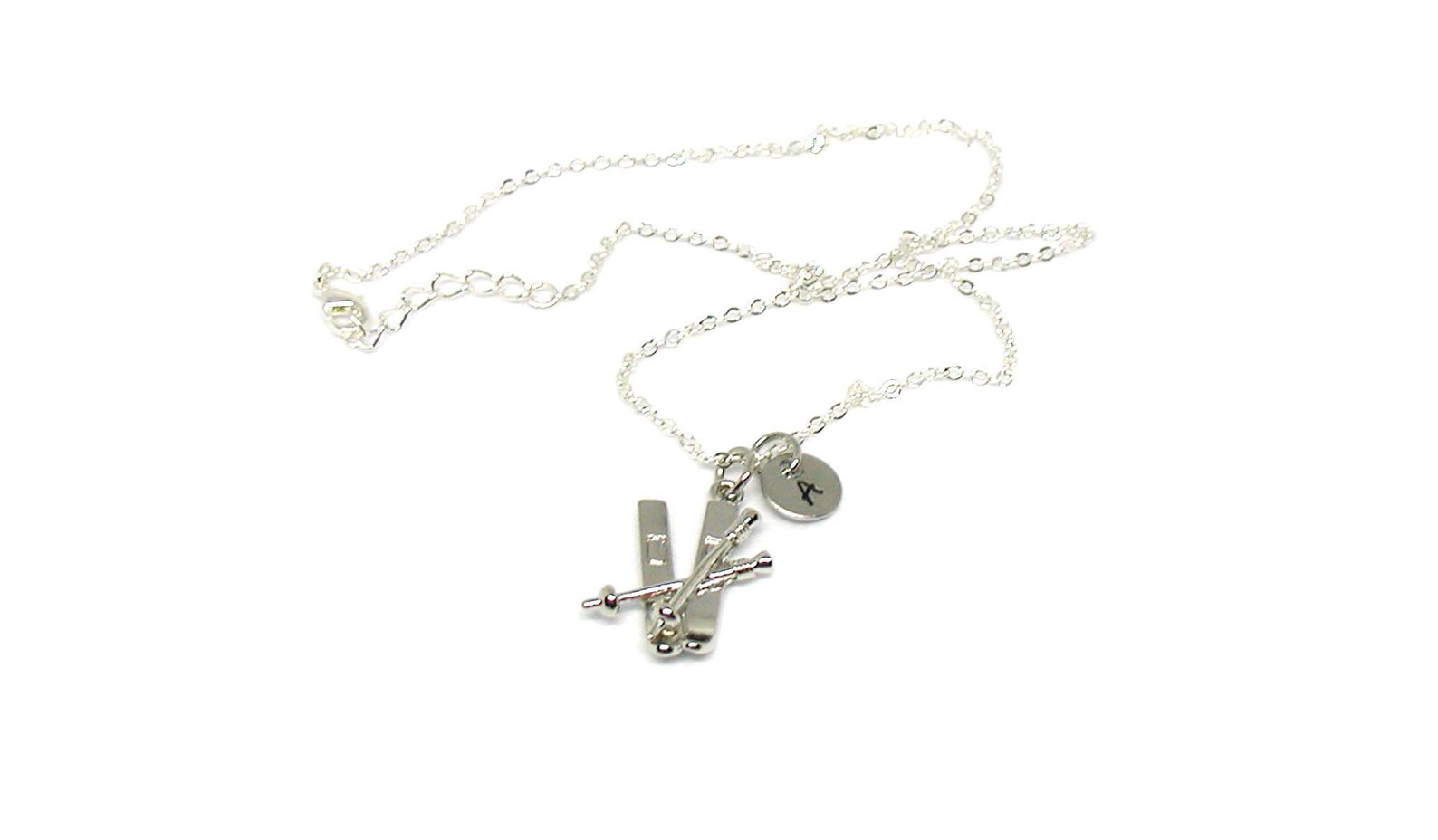 Snow Skiing Necklace, Snow Ski Charm, Snow Skier Jewelry, Snow Ski ...