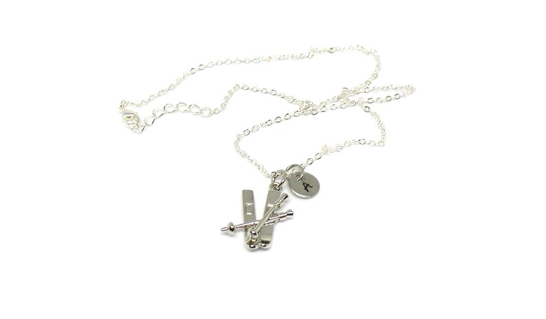 Snow Skiing Necklace, Snow Ski Charm, Snow Skier Jewelry, Snow Ski ...