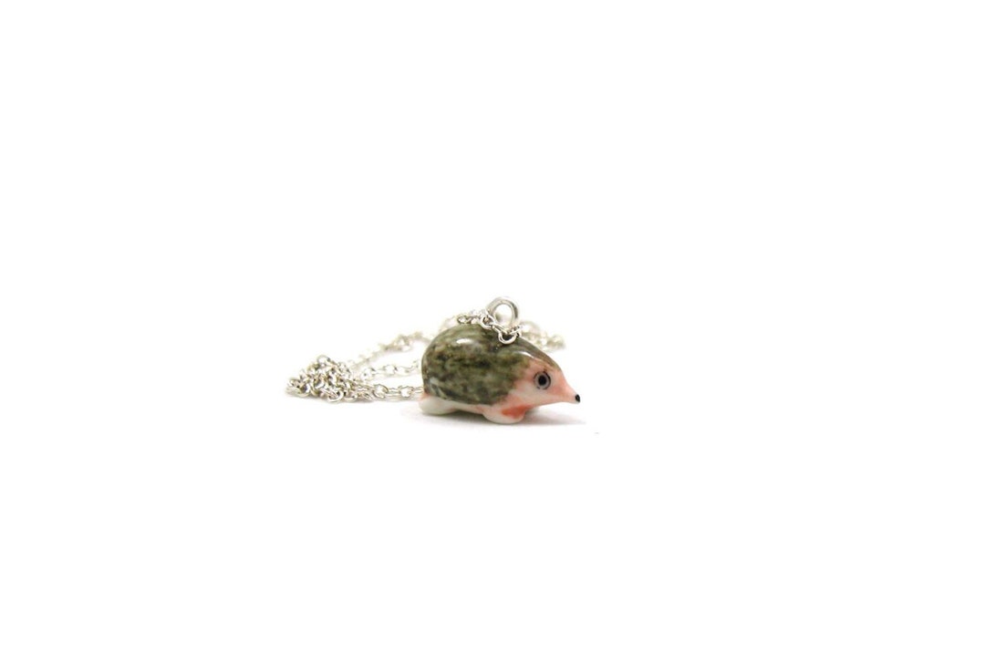 Hedgehog Necklace, Charm Necklace, Charm Jewelry, Hedgehog Pendant ...