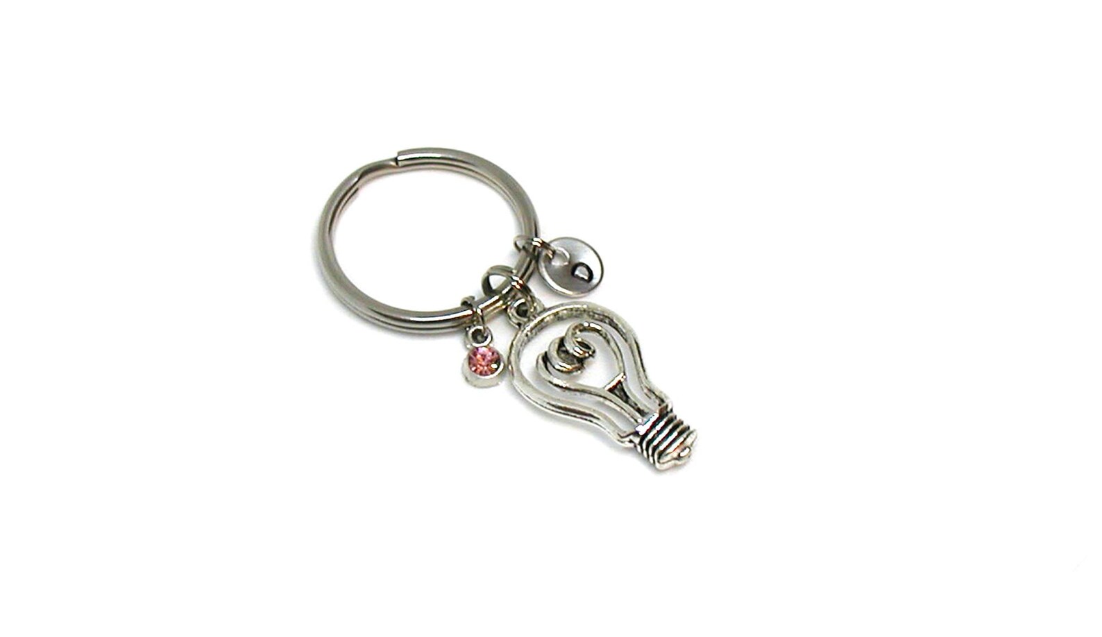 Light Bulb Keychain Light Bulb Key Ring Science Keychain - Etsy