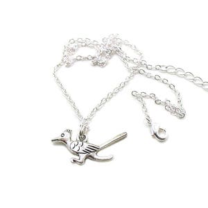 Roadrunner Necklace Silver Roadrunner Road Runner Necklace | Etsy