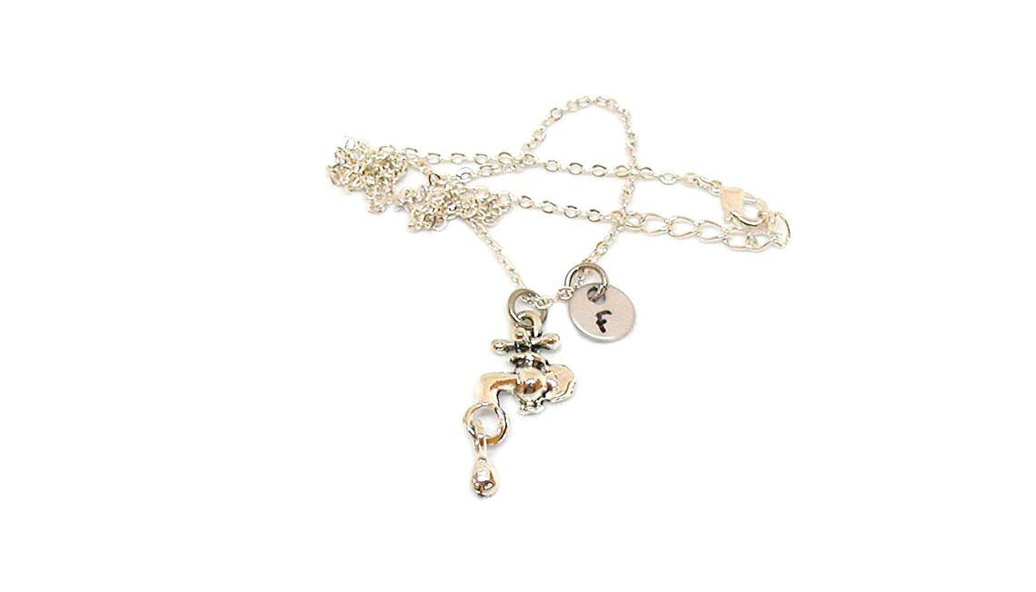 Water Faucet Necklace Water Spigot Charm Water Faucet | Etsy