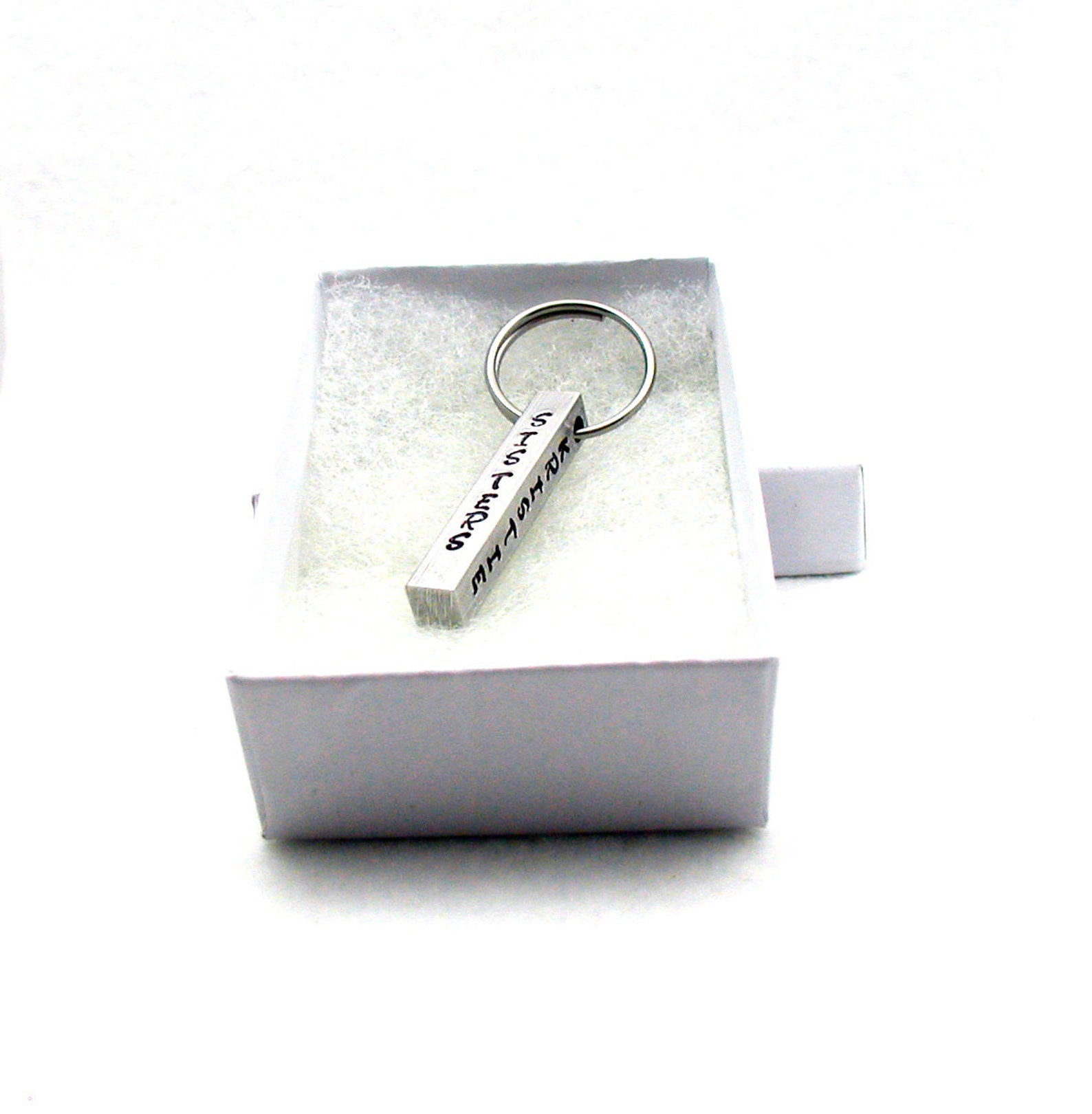 Aluminum Bar Keychain Aluminum Keychain Personalized - Etsy