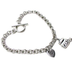 Silver Salsa Bracelet, Chips and Salsa Bracelet, Salsa Jewelry ...