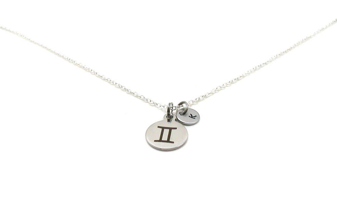 Gemini Necklace, Zodiac Necklace, Astrology Necklace, Zodiac Charm ...