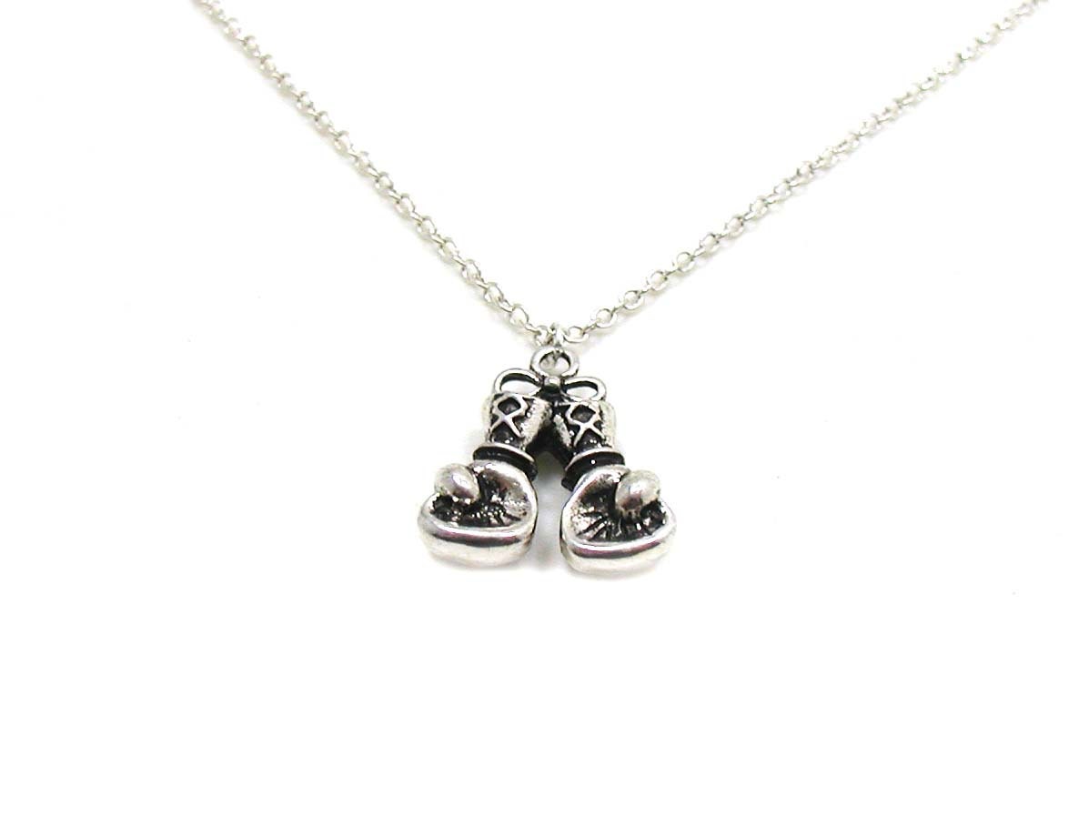 Boxing Gloves Necklace Boxer Charm Necklace Charm Jewelry | Etsy