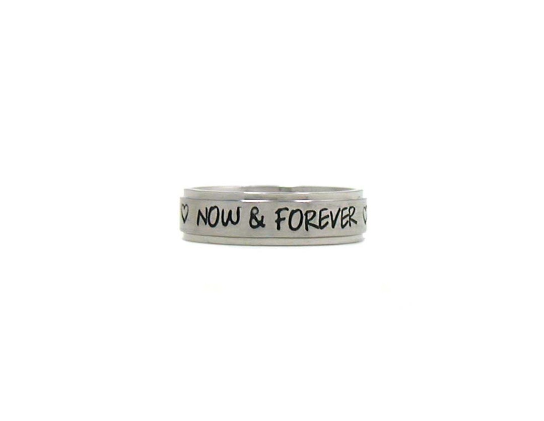 Now & Forever Ring, Love Ring, Stainless Ring, Stainless Steel Ring ...