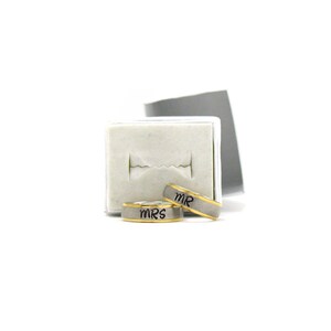 Mr and Mrs Rings, Stainless Ring, Stainless Steel Ring, Wedding Ring ...