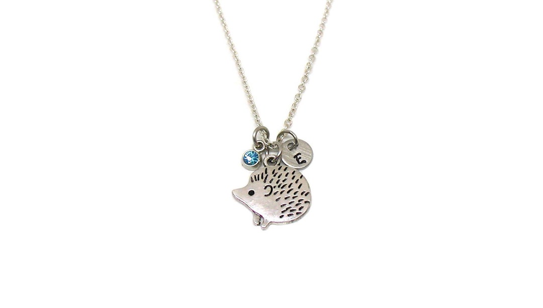 Hedgehog Necklace, Hedgehog Pendant, Hedgehog Charm, Silver Hedgehog ...