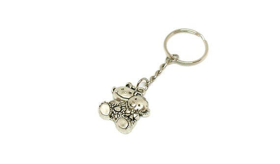 Teddy Bear Keychain Teddy Bear Key Ring Teddy Bear Charm | Etsy