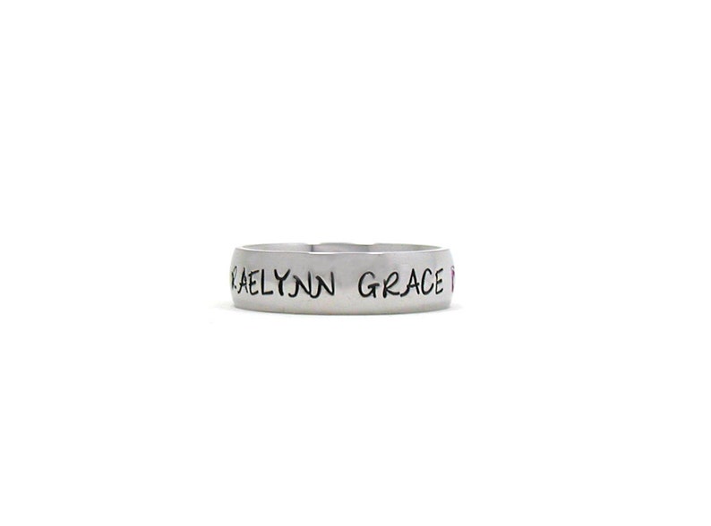 Baby Name Ring Name Ring Baby Ring Mom Ring Personalized | Etsy