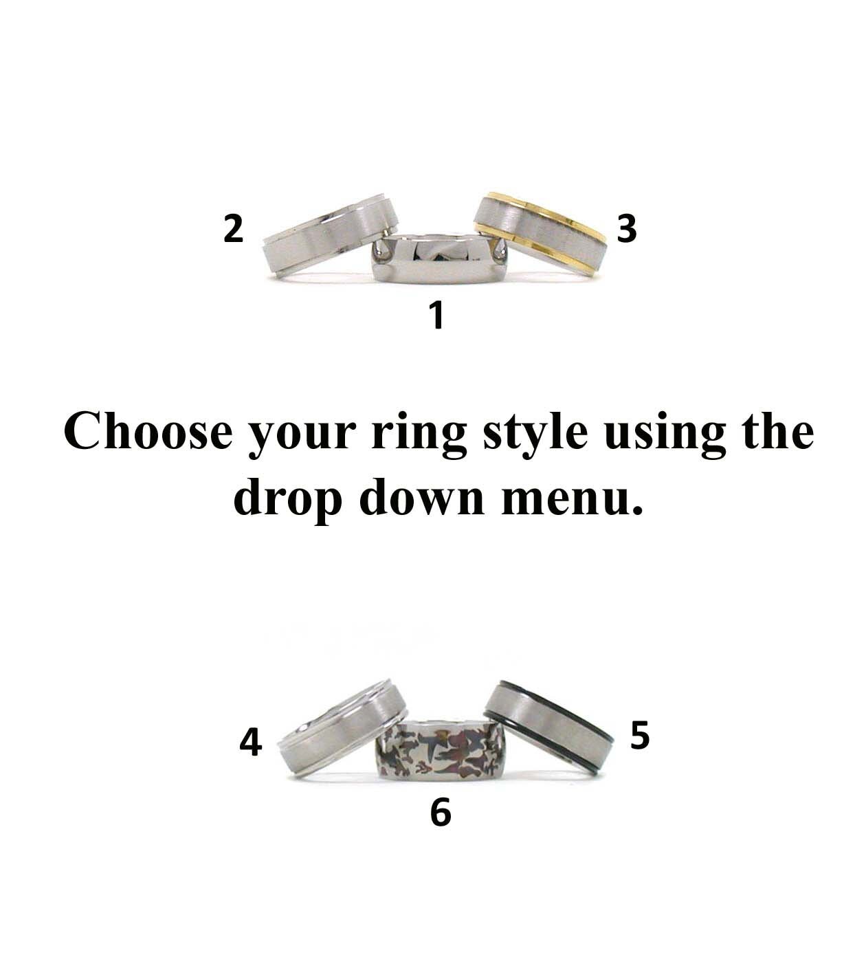 Personalized Camo Ring Army Ring Military Ring Custom Ring | Etsy