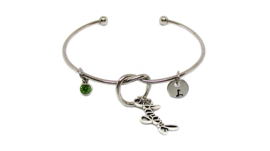 Angel Knot Bracelet, Christian Knot Bangle, Angel Jewelry, Expandable ...