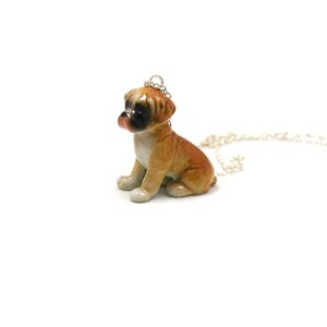 Boxer Puppy Necklace, Boxer Jewelry, Boxer Pendant, Puppy Jewelry ...