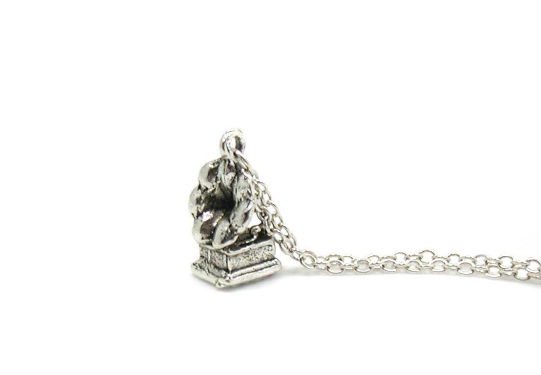Gramophone Necklace, Stereo Charm, Gramophone Charm, Gramophone Pendant ...