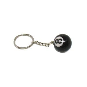 Billiards Keychain, Pool Keychain, Gaming Key Chain Gift, Billiards ...