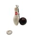 Red Bowling Ball Keychain, Bowling Key Ring, Sports Keychain, Bowling ...
