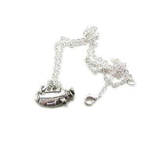 Submarine Necklace, Steampunk Necklace, Submarine Pendant, Submarine ...