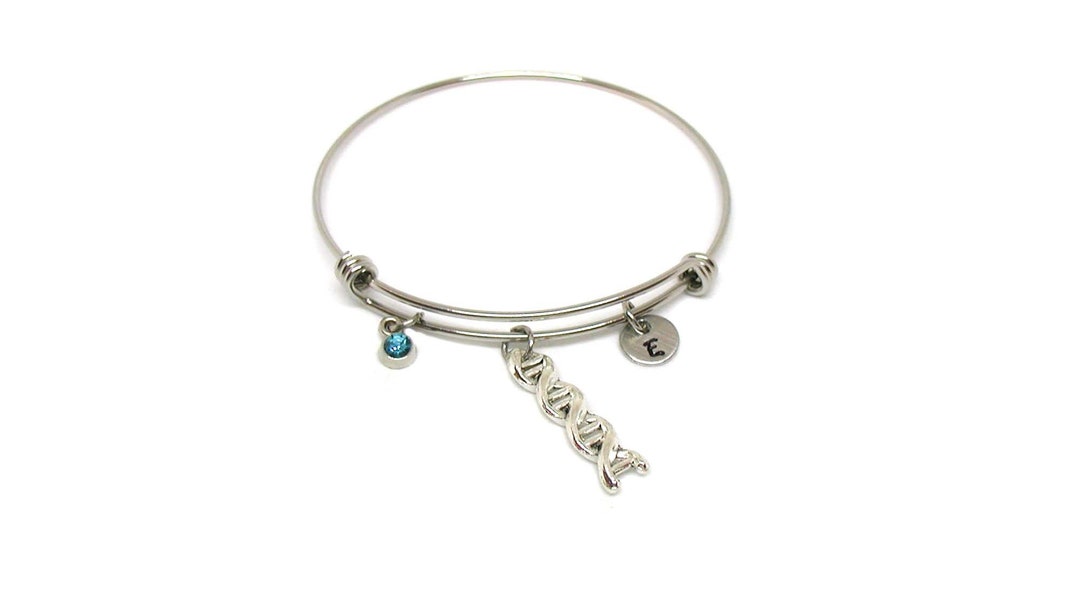 DNA Bracelet, DNA Bangle, DNA Jewelry, Expandable Bracelet, Helix ...