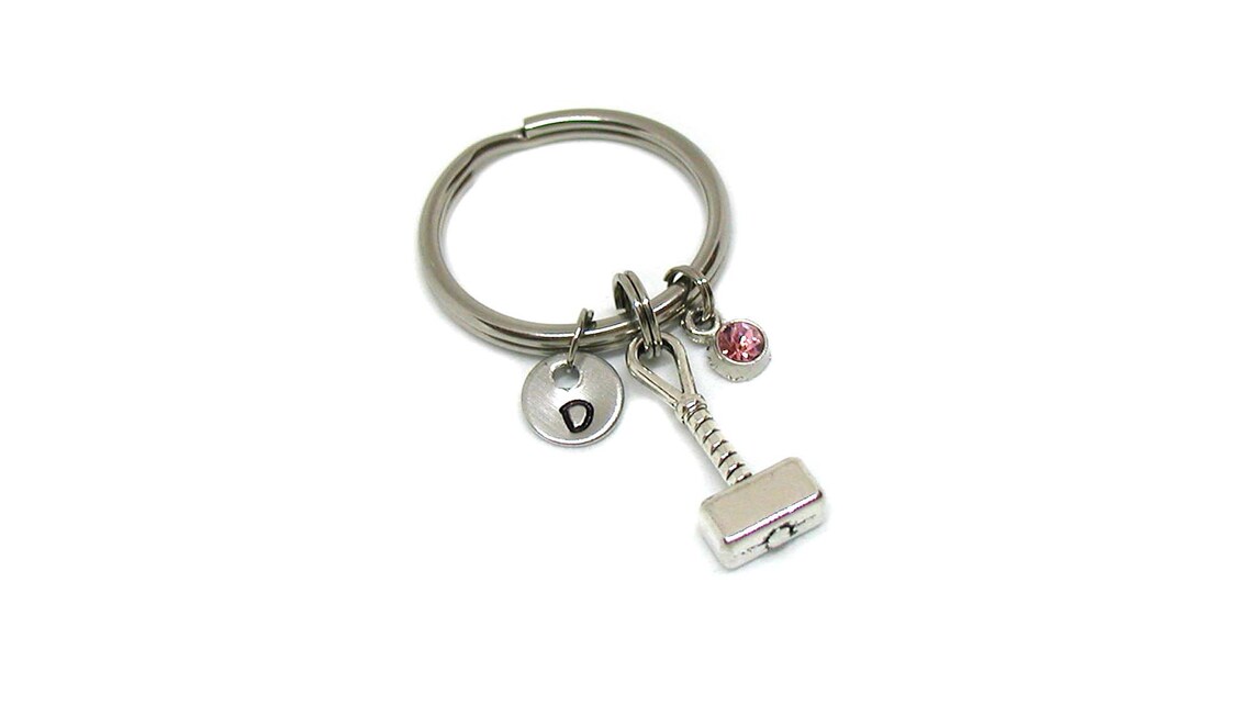 Viking Hammer Keychain Viking Keychain Norse Mythology Key - Etsy