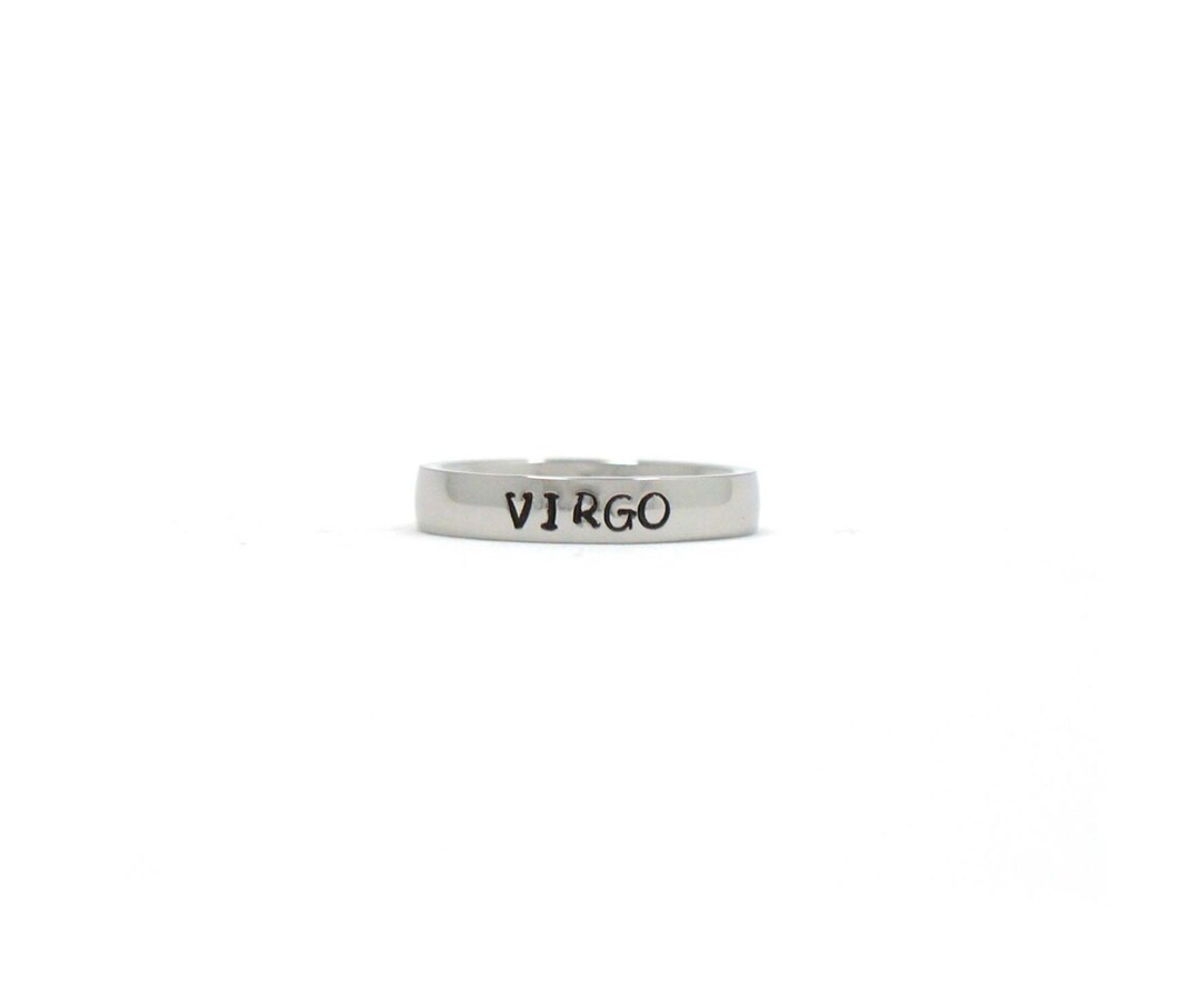 Virgo Ring, Virgo Jewelry, Astrology Ring Gift, Stainless Steel ...