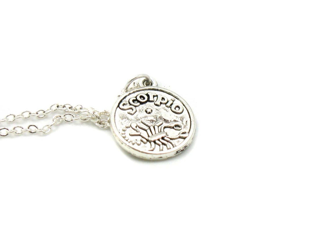 Scorpio Necklace, Zodiac Necklace, Astrology Necklace, Zodiac Charm ...