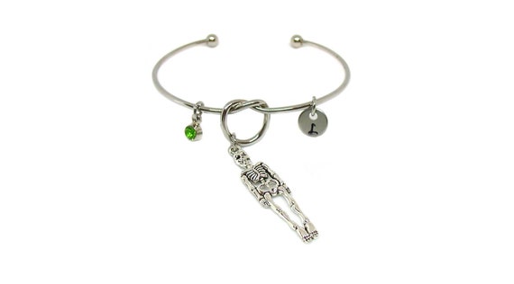 Skeleton Knot Bracelet Personalized Jewelry Human Bones Knot - Etsy