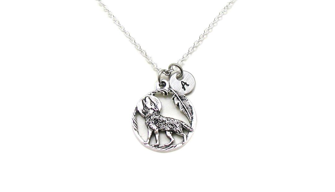 Wolf Necklace, Charm Necklace, Wolf Charm, Wolf Pendant, Wolf Jewelry ...