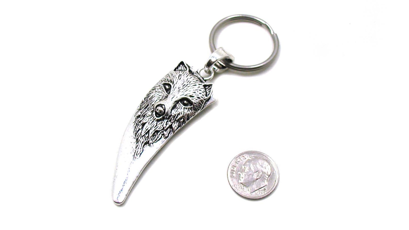 Wolf Keychain Wolf Key Ring Gray Wolf Keychain Wolf Gift | Etsy